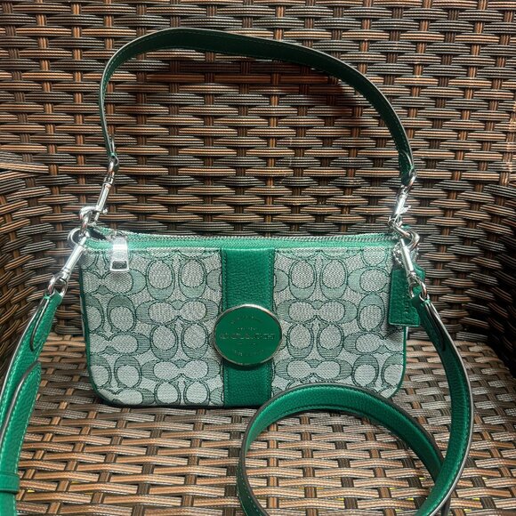 Coach | Bags | Coach Lonnie Baguette In Signature Jacquard C836 | Poshmark